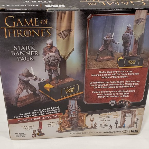 HBO | Toys | 25 Mcfarlane Game Of Thrones House Stark Banner Pack 44 ...